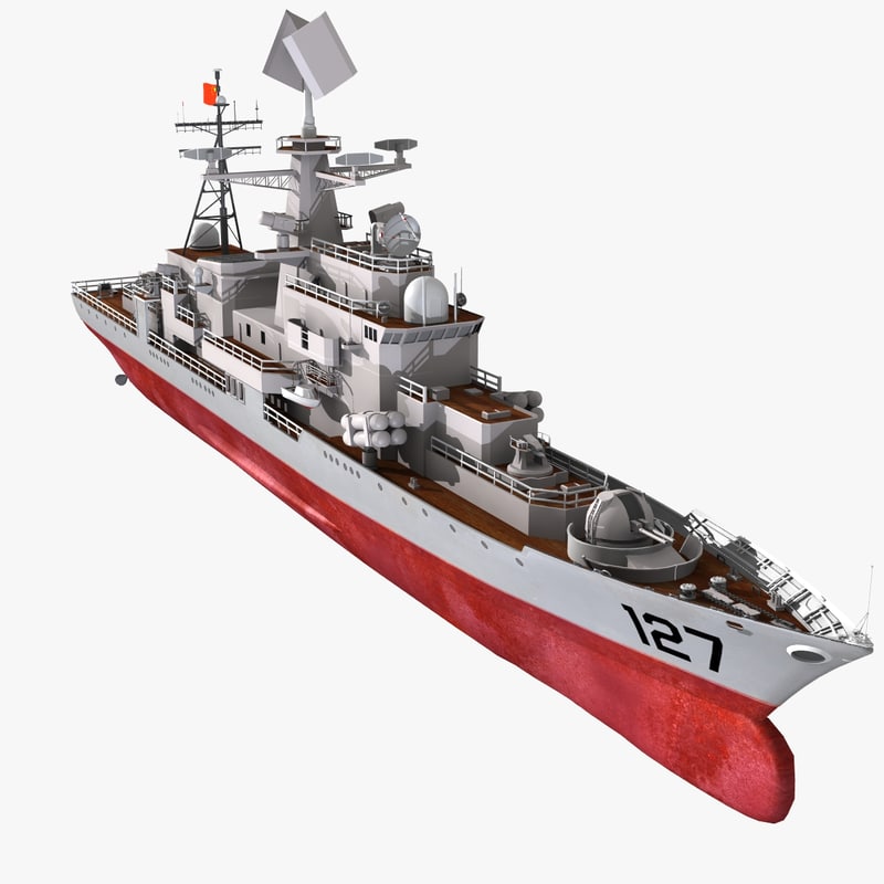 3d model chinese destroyer ship