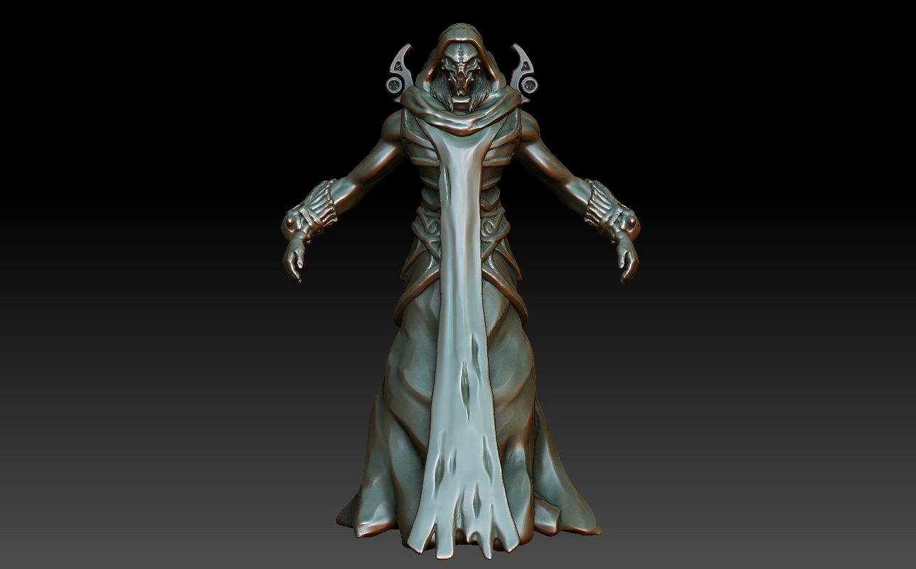 3d model of necromancer character