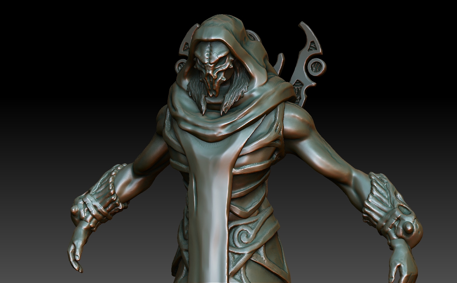 3d model of necromancer character
