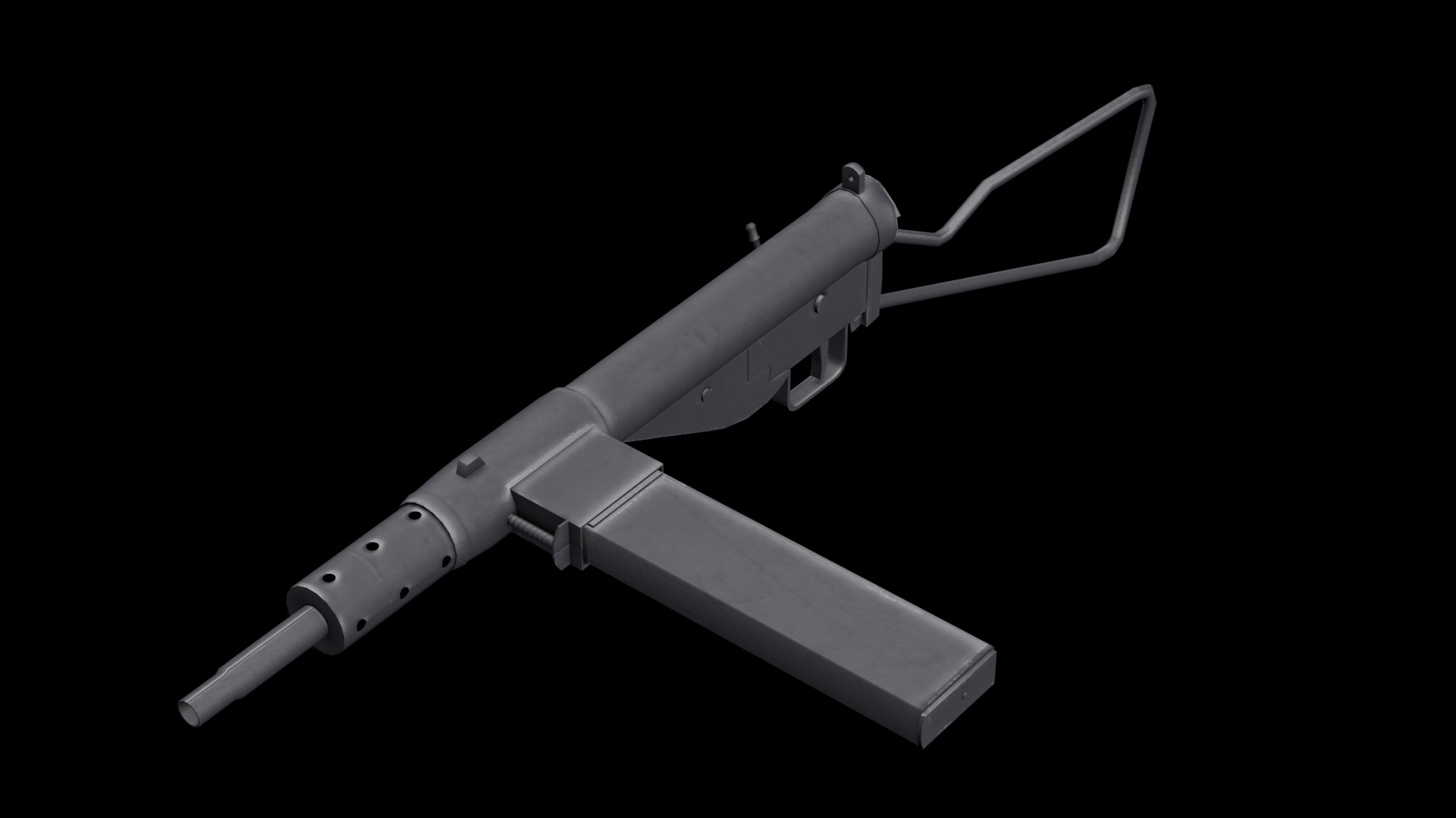 3d sten gun mk ii model