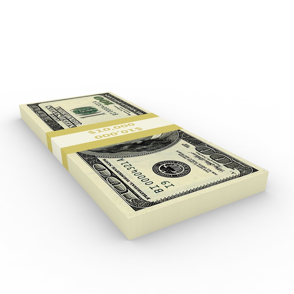 kostenlos Tausend Dollar 3D-Modell - TurboSquid 817500