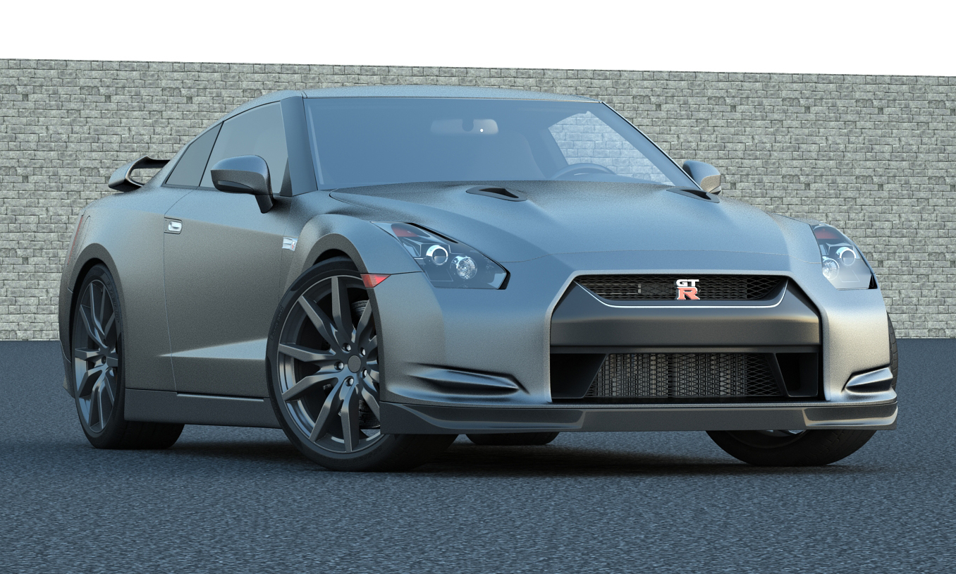 3d nissan gtr model