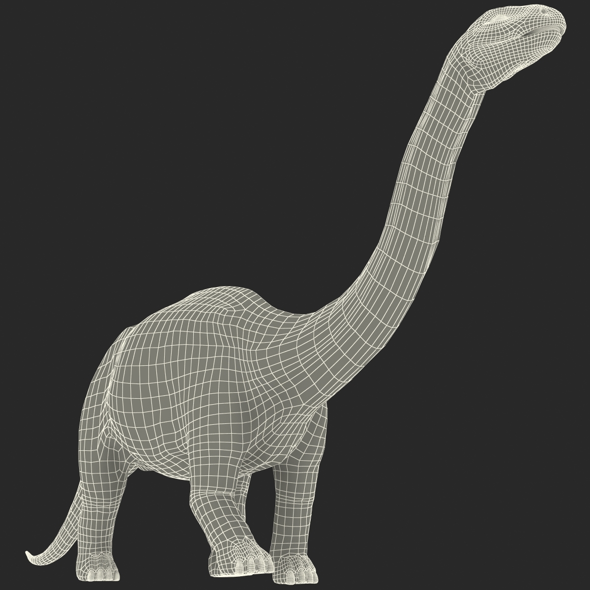 brontosaurus pose 1 3d 3ds