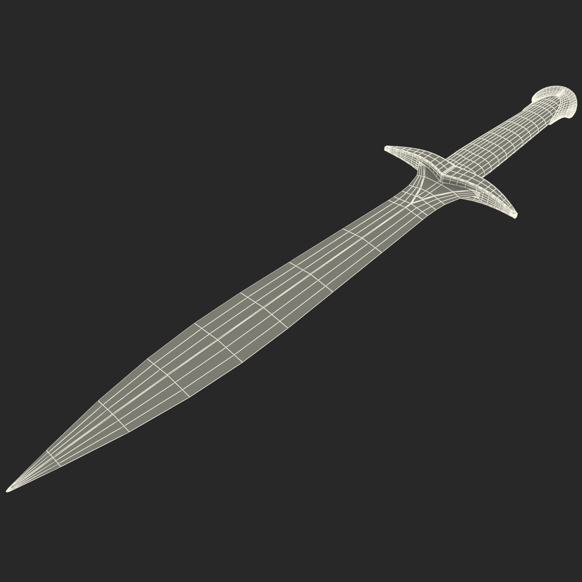 3d short sword model
