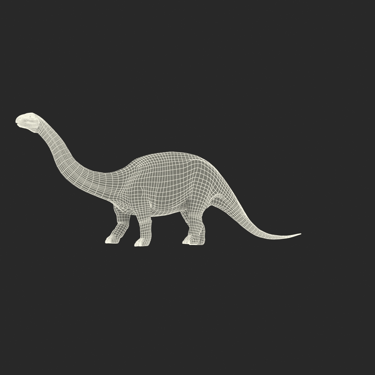 brontosaurus pose 1 3d 3ds