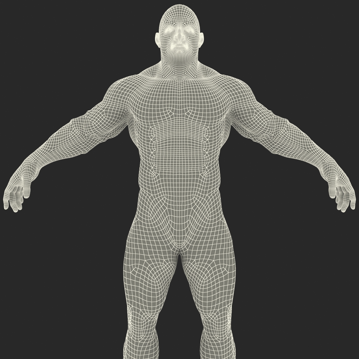 man male athlete 3d max