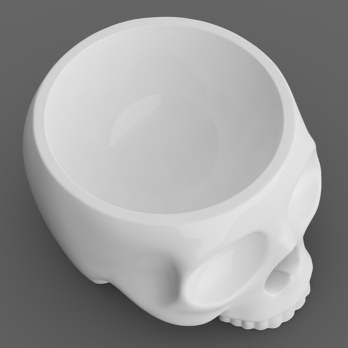 human skull egg cup max