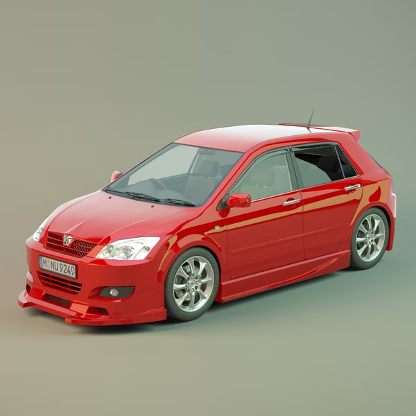 toyota allex 3d model