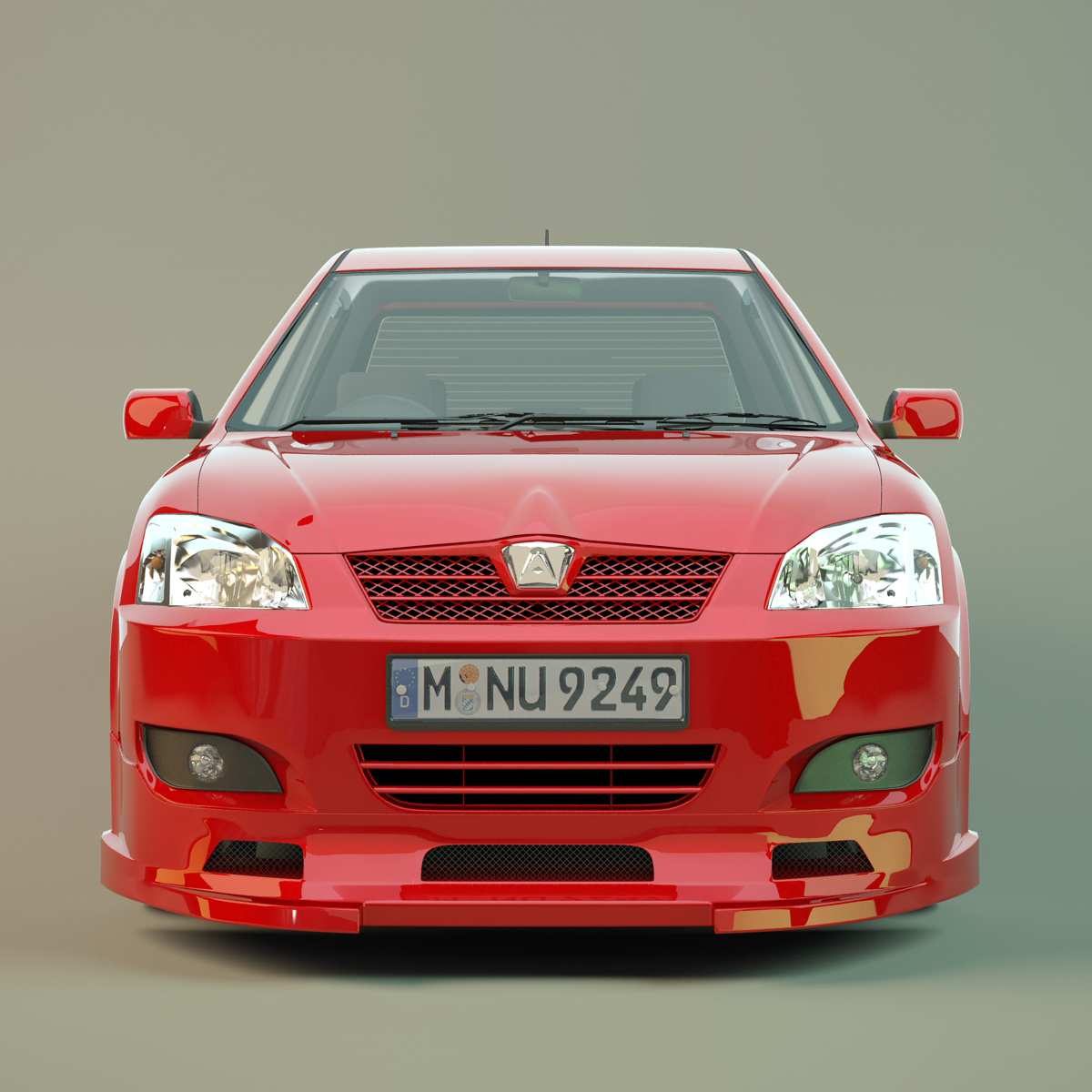 3d toyota corolla allex model