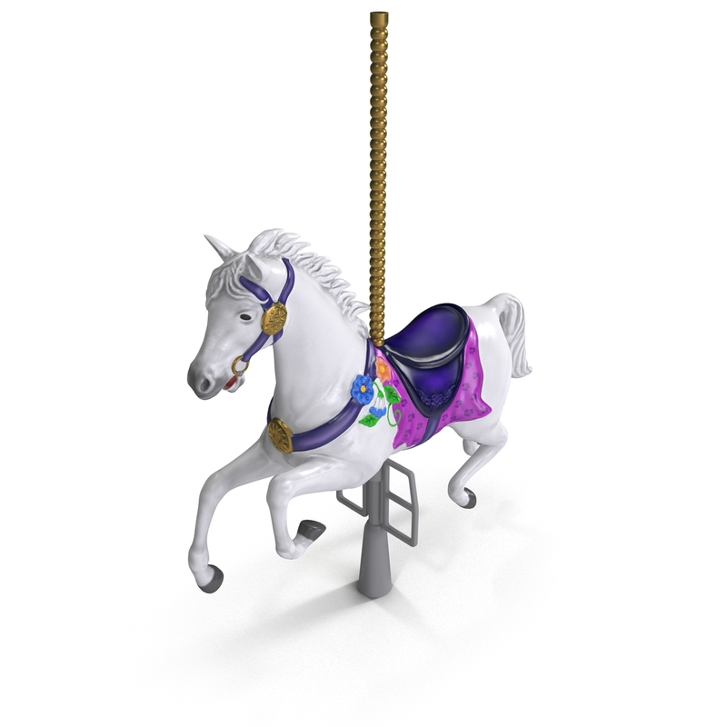 3d carousel horse