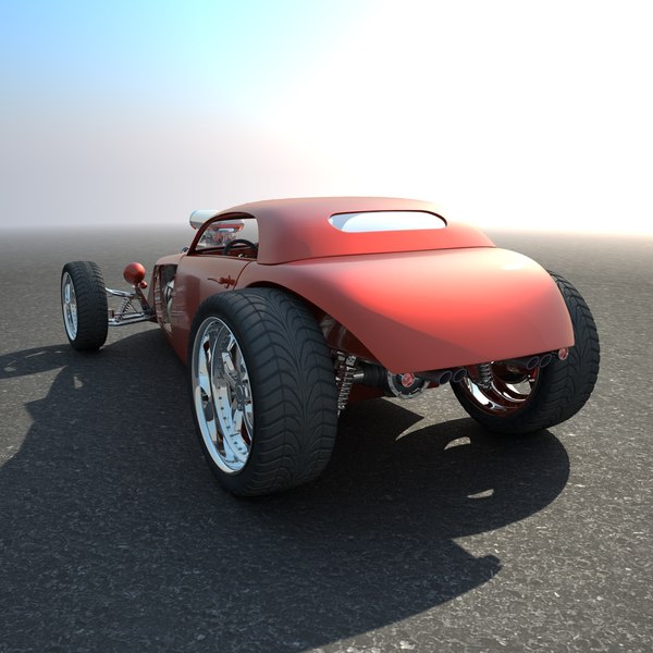 hotrod concept car hot rod obj