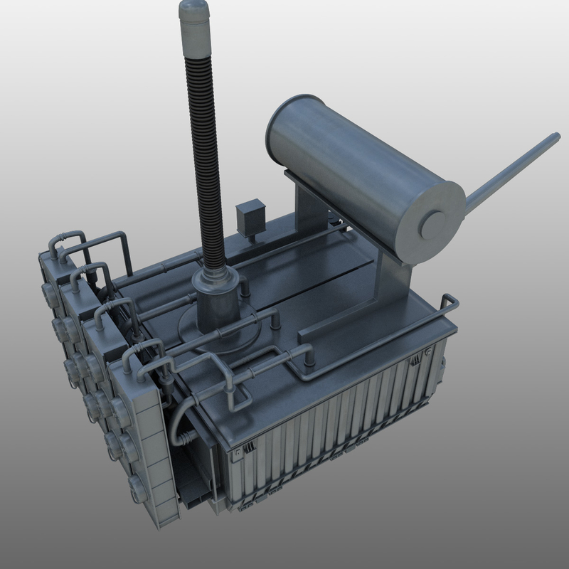 3d electrical transformer model