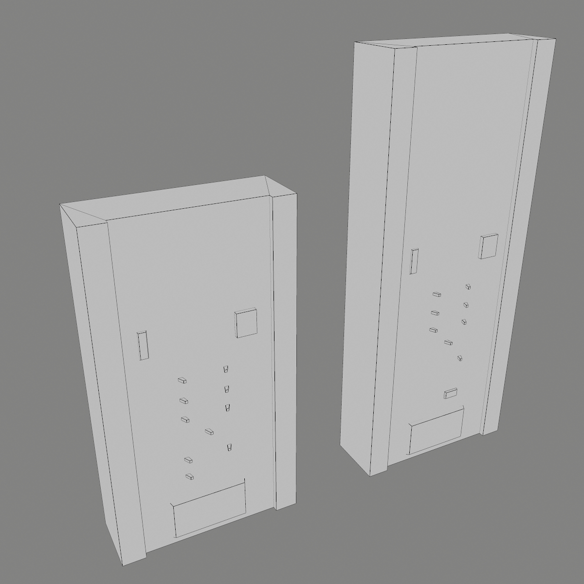 electrical boxes 3d obj