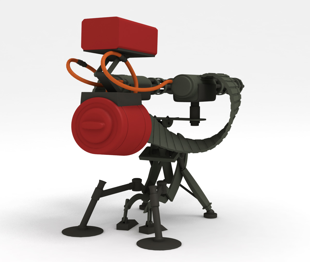 3d model of sentry gun