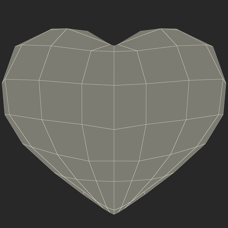 heart shape 3d max