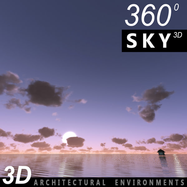 sky clouds 3d 3ds