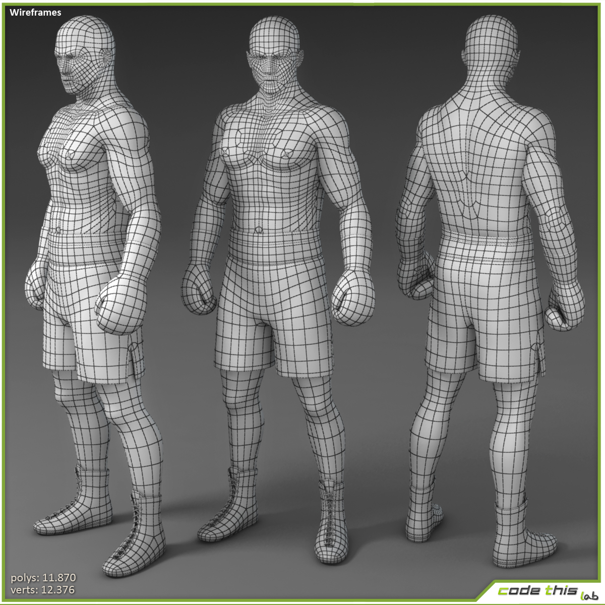 3d human athletic