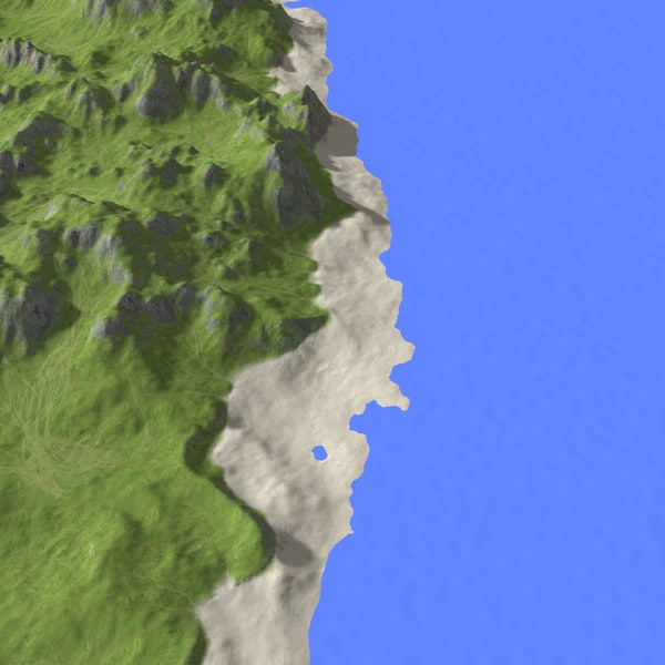 3d model of landscape island