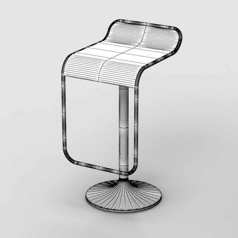bar chair 3d model
