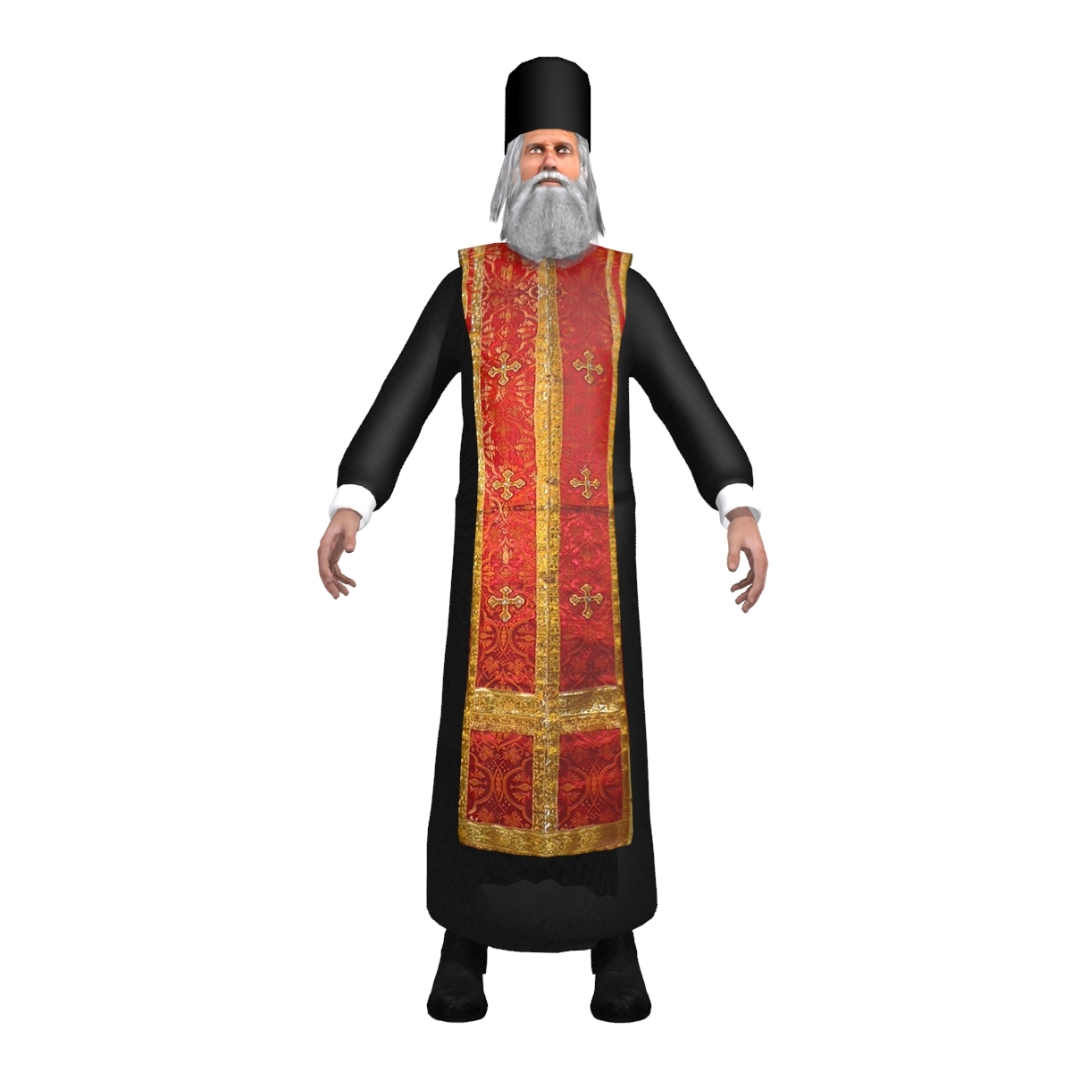3d orthodox priest