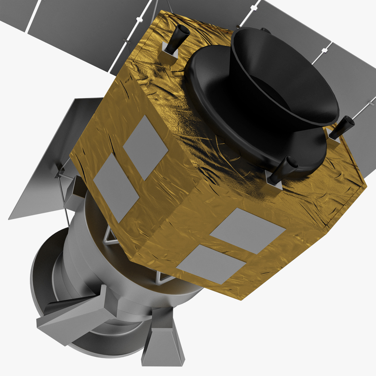 akari japan astronomy satellite 3d model