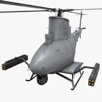 northrop grumman mq-8 scout 3d model