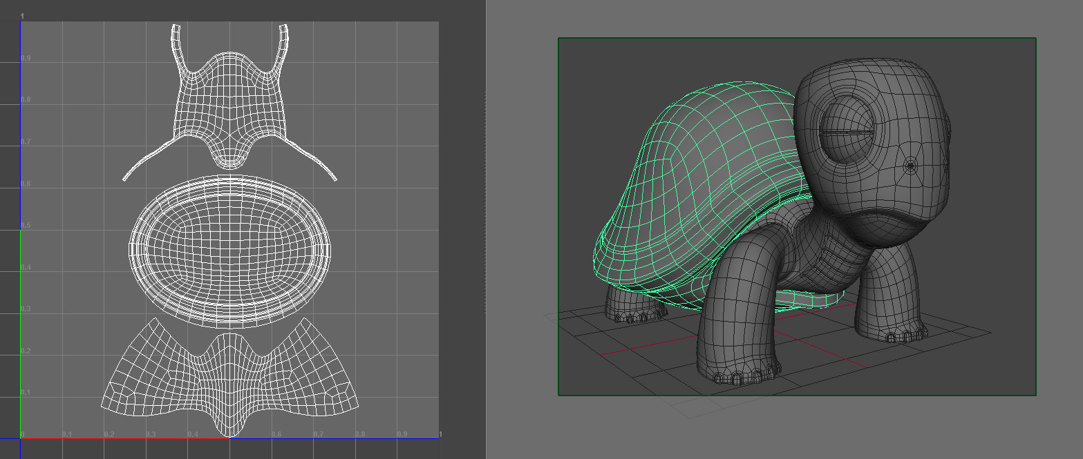 cartoon turtle 3d obj