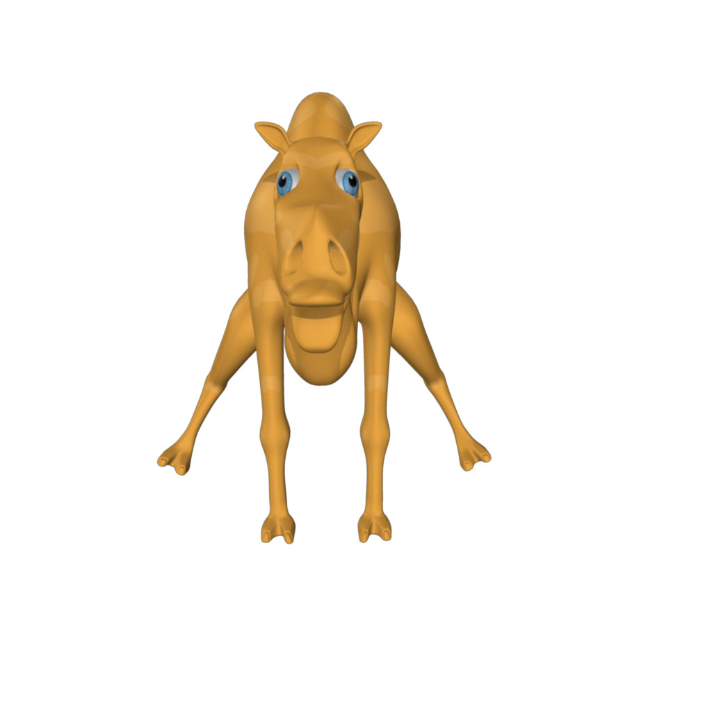 fbx cartoon camel run