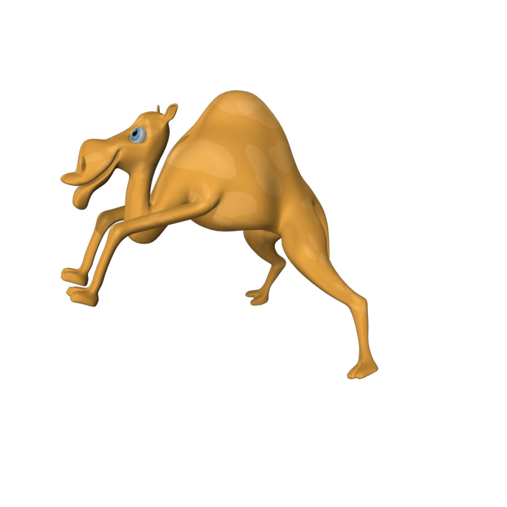 fbx cartoon camel run