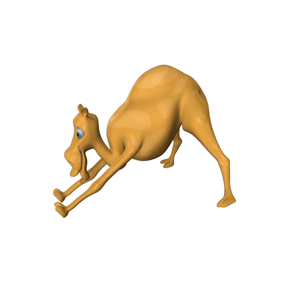 fbx cartoon camel run