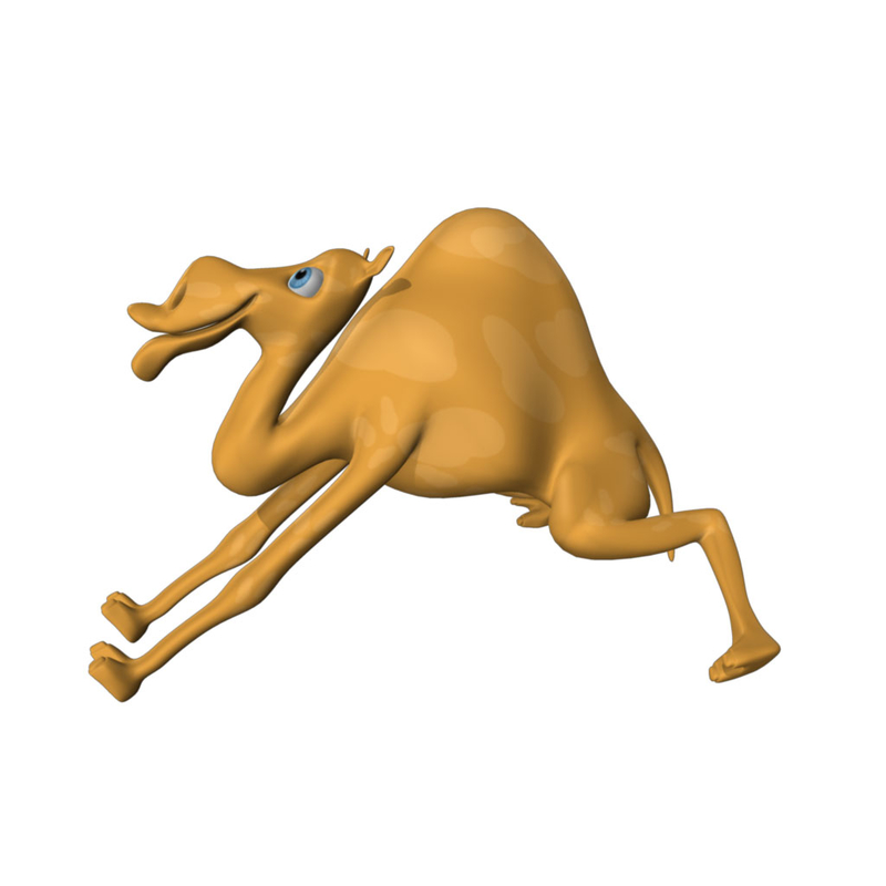 fbx cartoon camel run