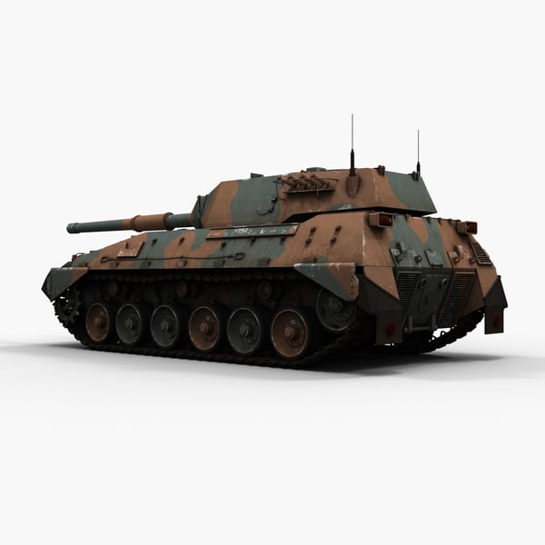 argentine medium tank tam 3d model