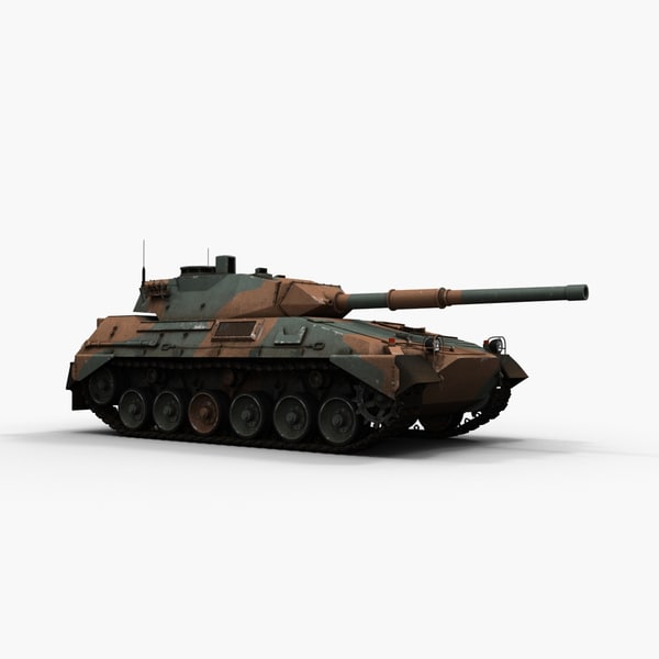 argentine medium tank tam 3d model