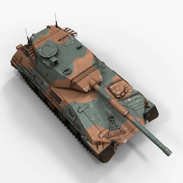 argentine medium tank tam 3d model