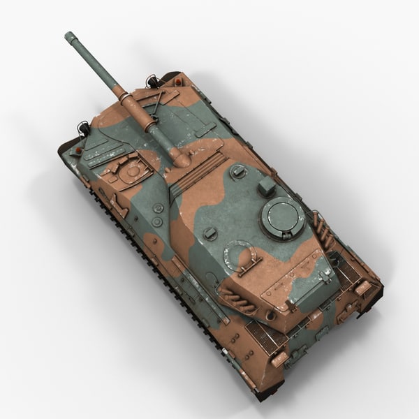 argentine medium tank tam 3d model