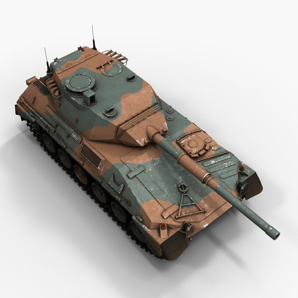 argentine medium tank tam 3d model