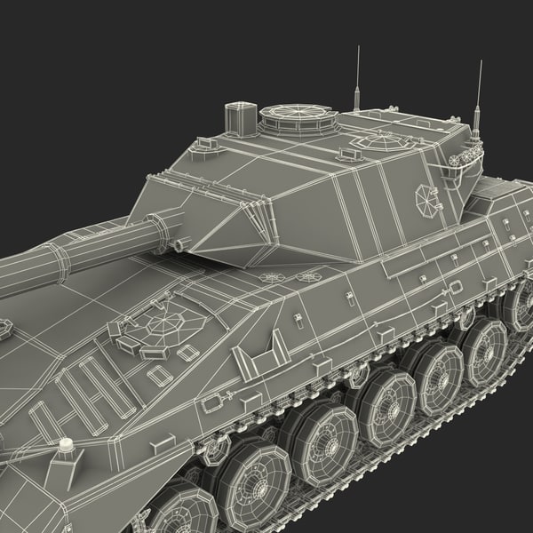 argentine medium tank tam 3d model