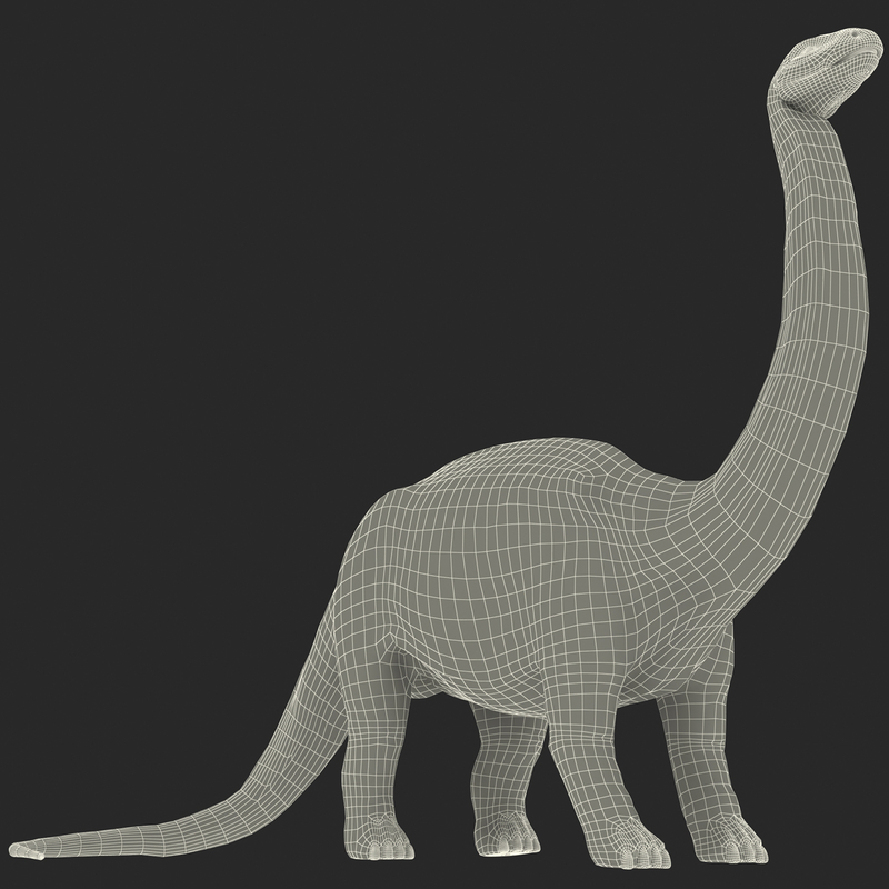 brontosaurus rigged 3d model