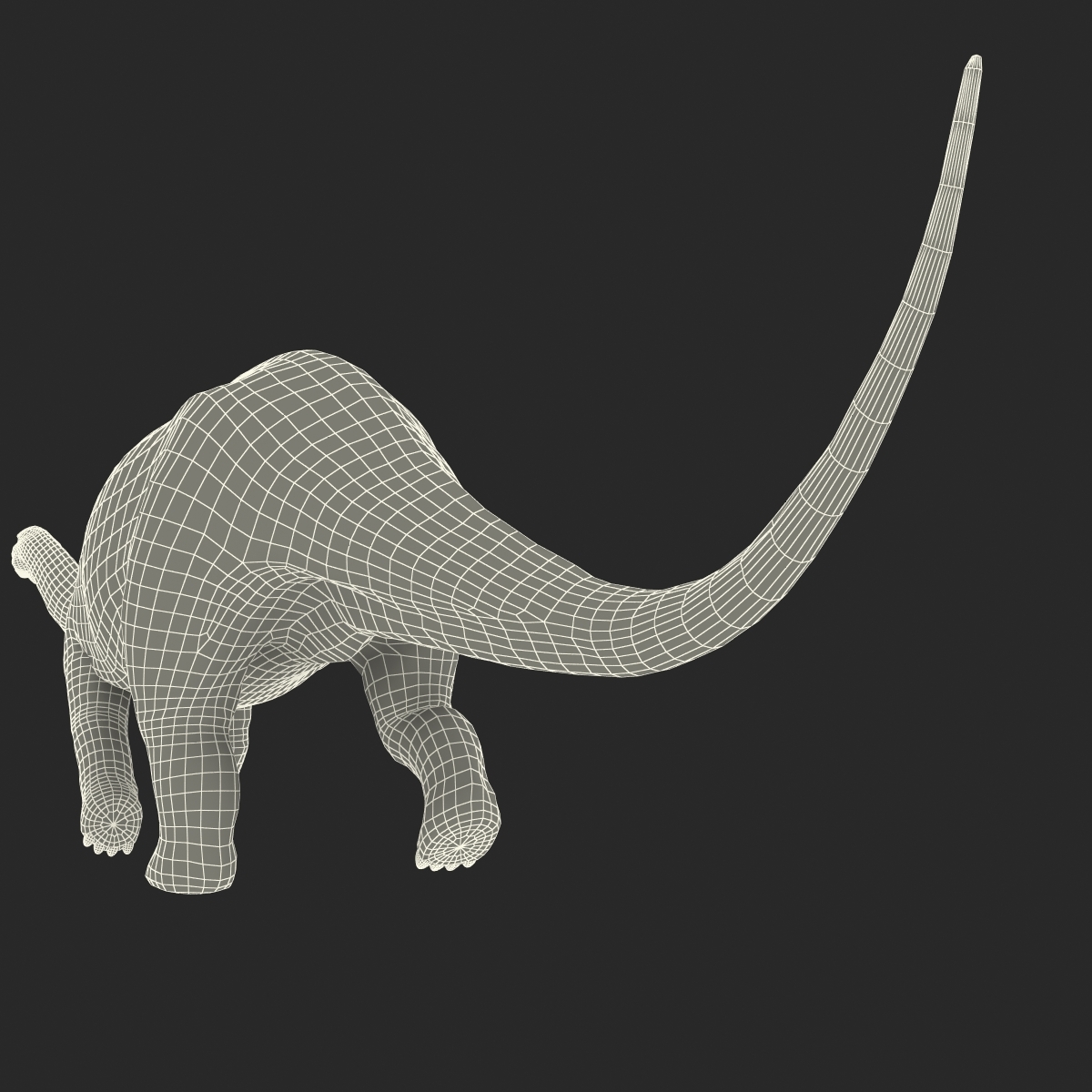 brontosaurus rigged 3d model