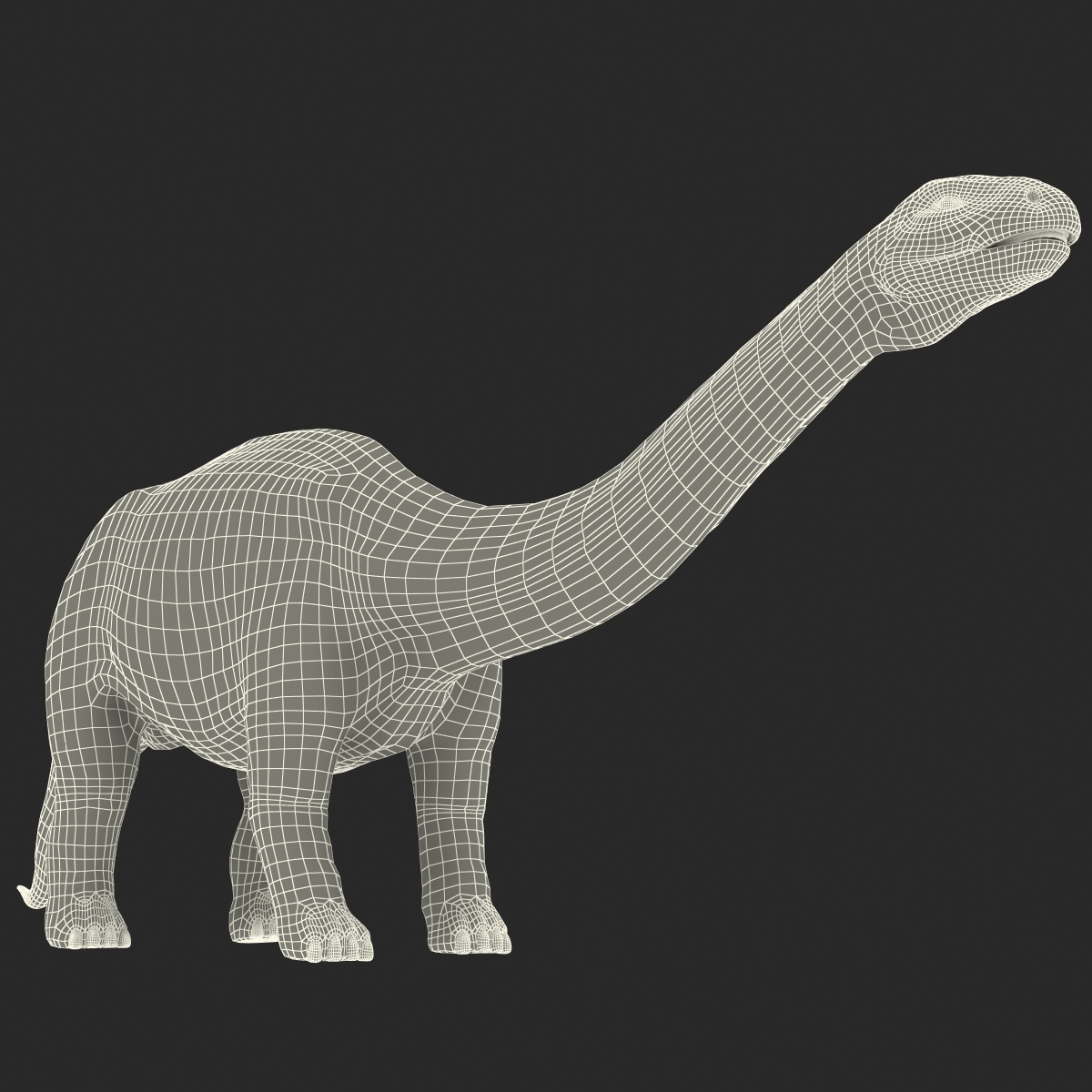 brontosaurus rigged 3d model