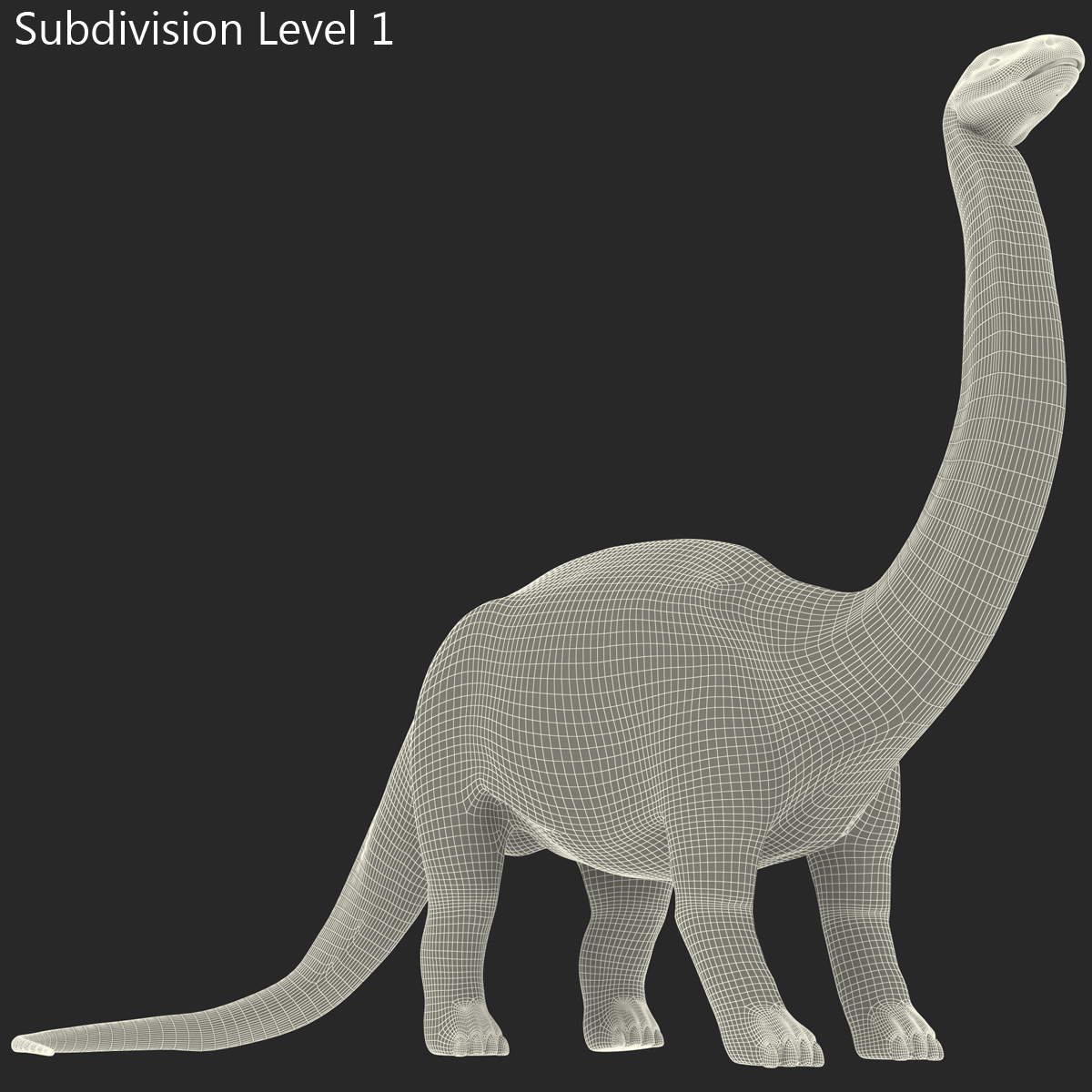 brontosaurus rigged 3d model