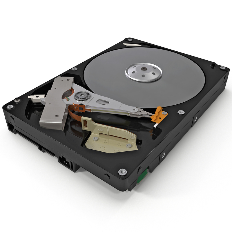 internal hard drive 3d obj