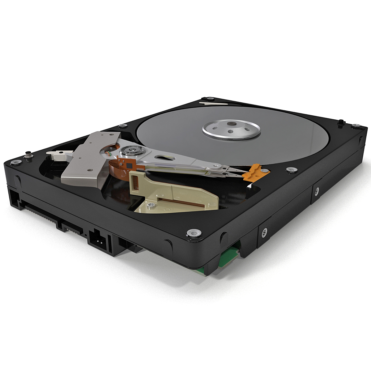 internal hard drive 3d obj