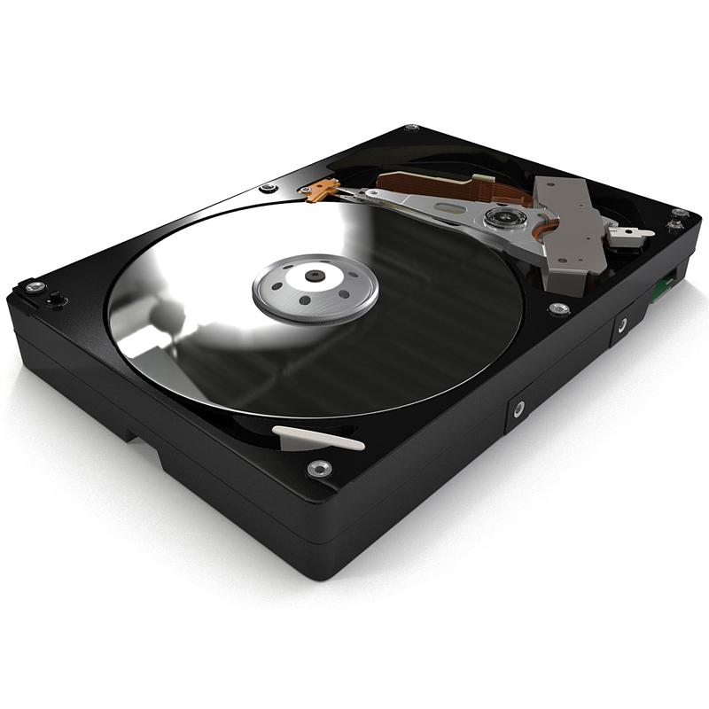 internal hard drive 3d obj