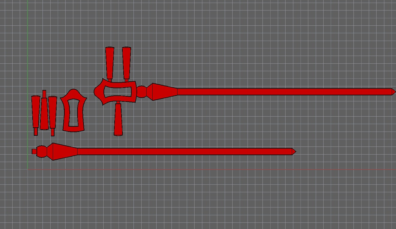 japanese hair pin 3d model