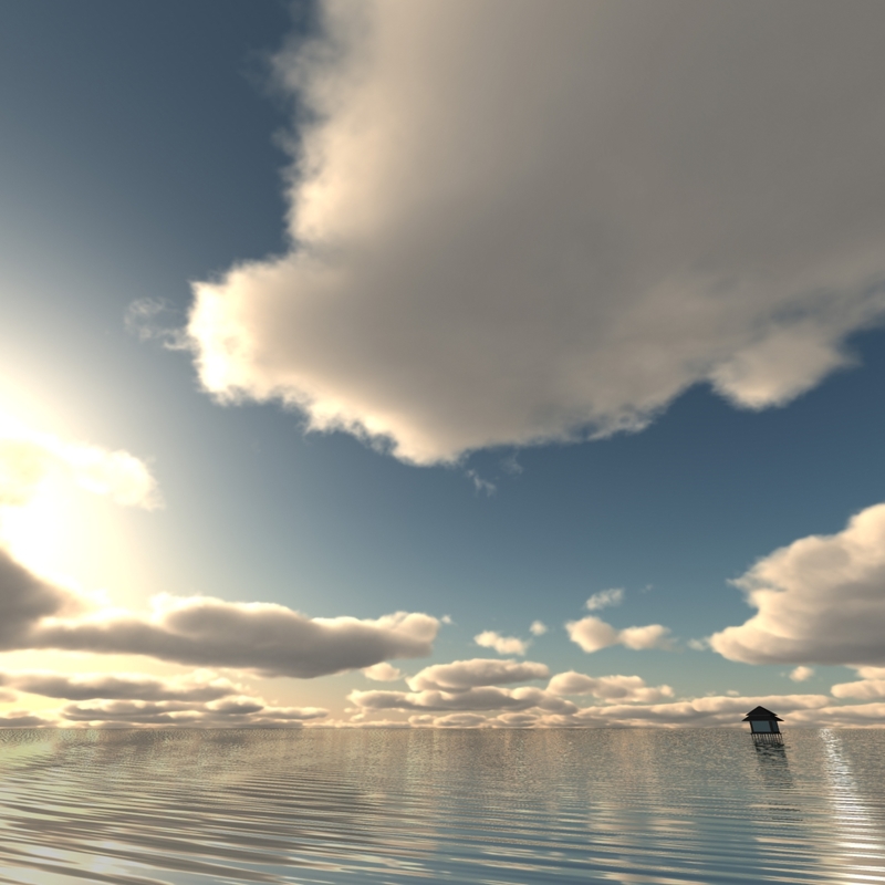 sky clouds 3d model