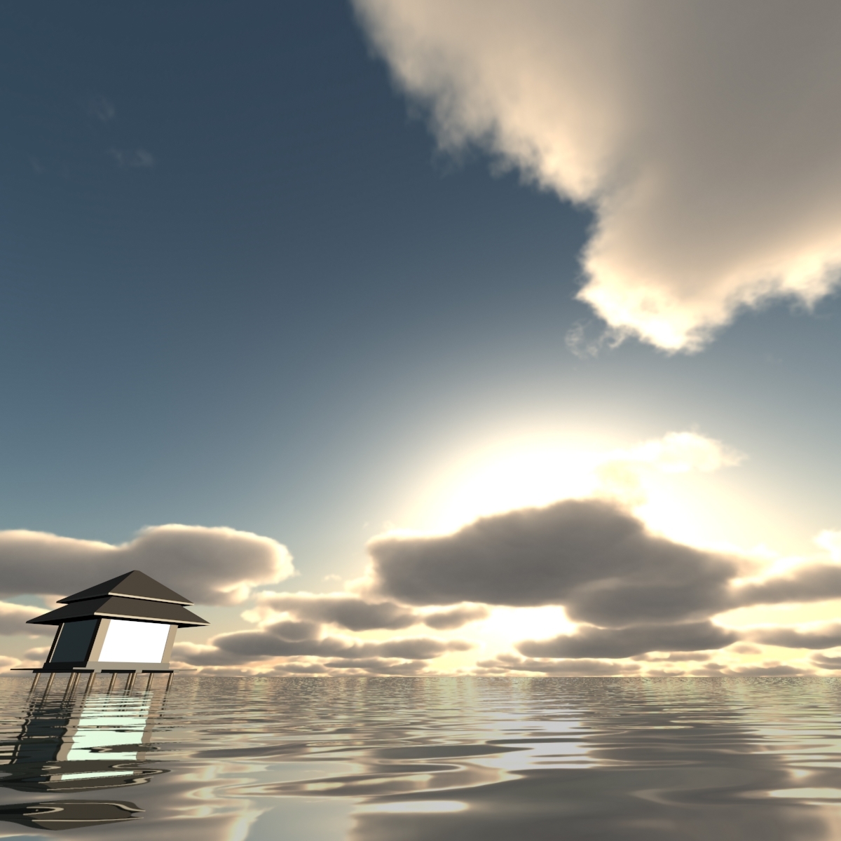 sky clouds 3d model