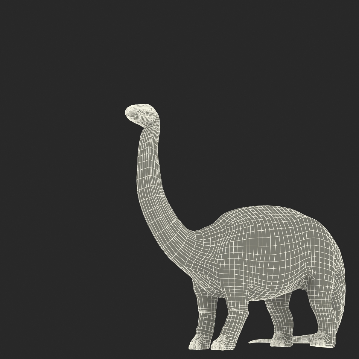 brontosaurus rigged 3d model
