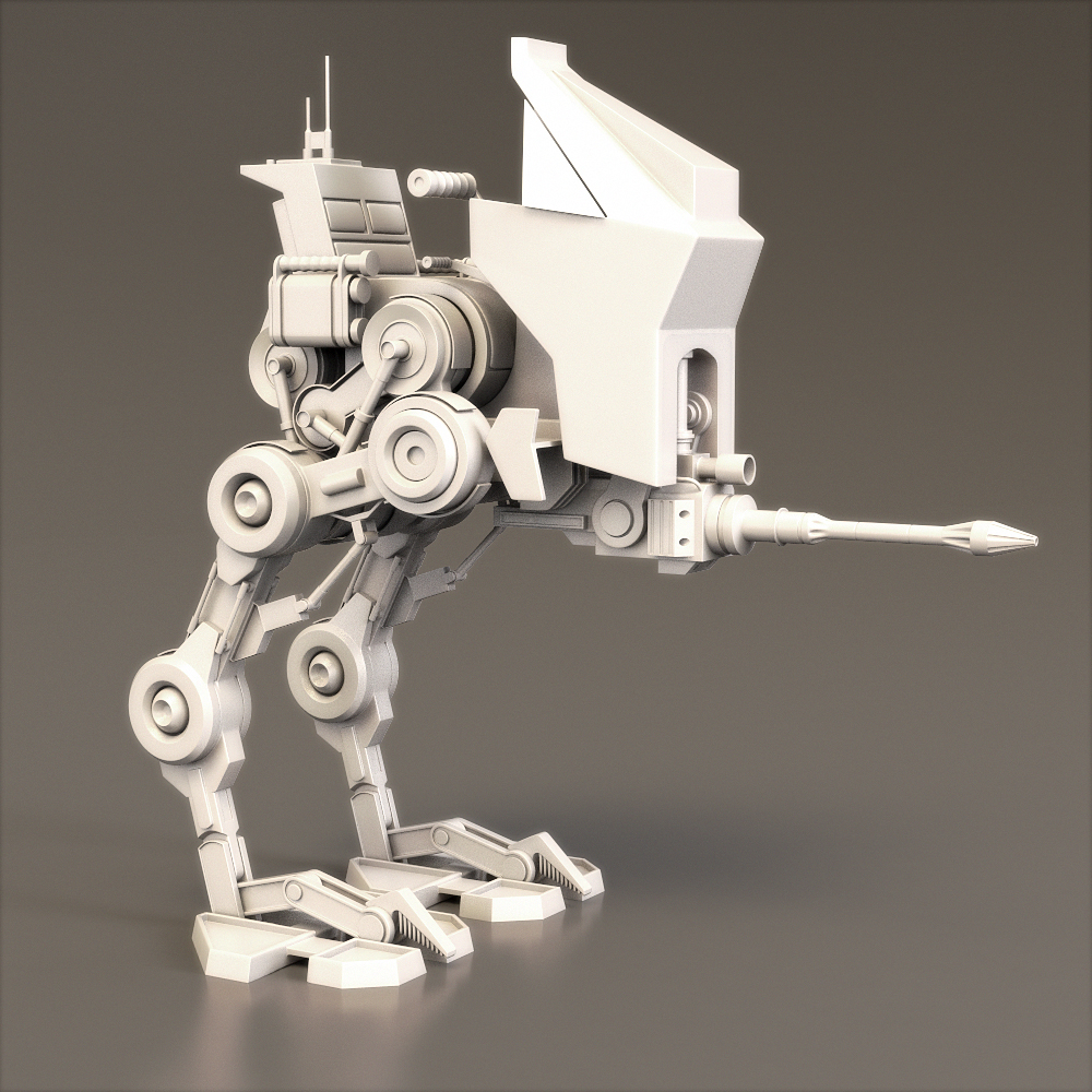 star wars atrt walker 3d model