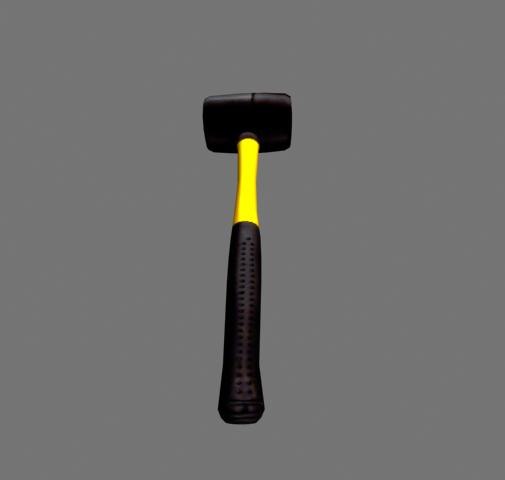3d model rubber mallet